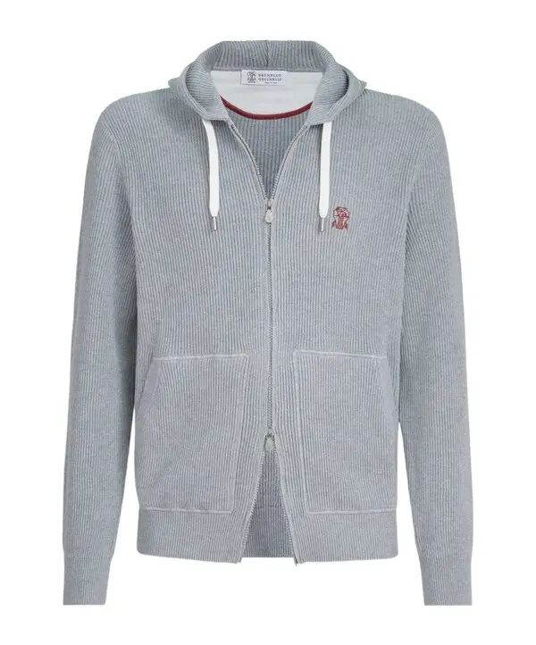Brunello Cucinelli Cotton Zip-up Hoodie