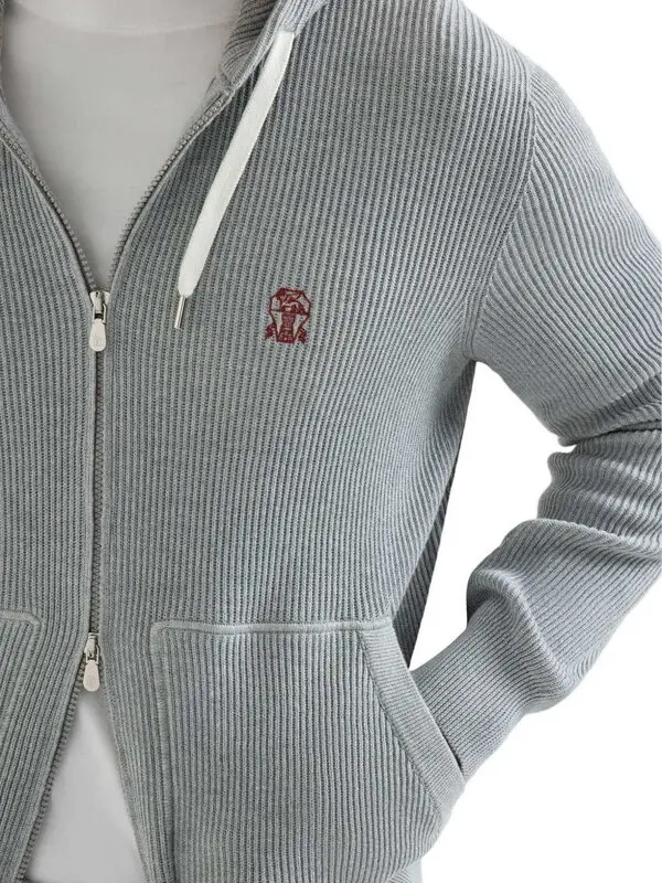 Brunello Cucinelli Cotton Zip-up Hoodie