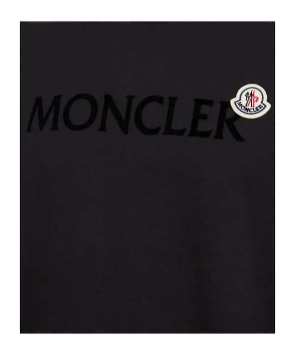Moncler Logo Cotton L/s T-shirt - Black
