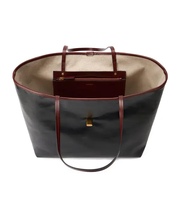 Versace Vivian Large Coated Canvas Tote
