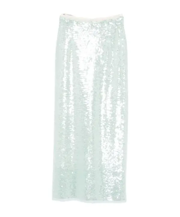 FORTE_FORTE Sequin-embellished Skirt - White