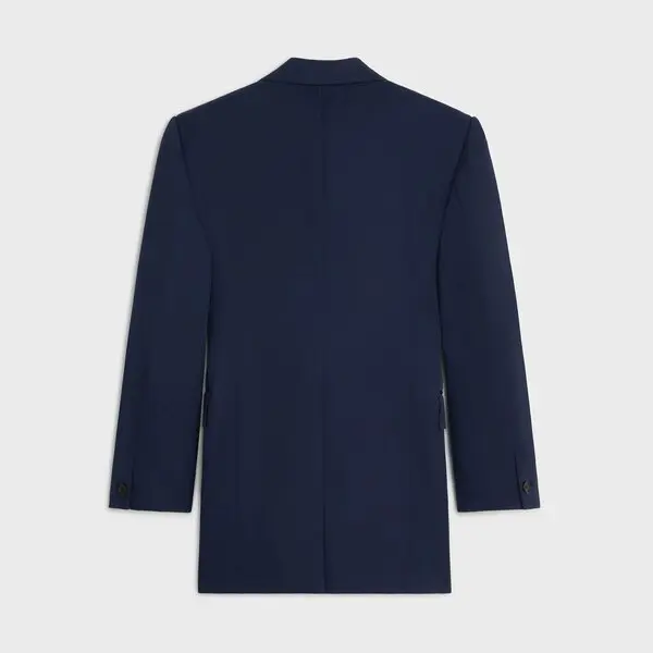 Celine Grain De Poudre Wool Colline Jacket - Black