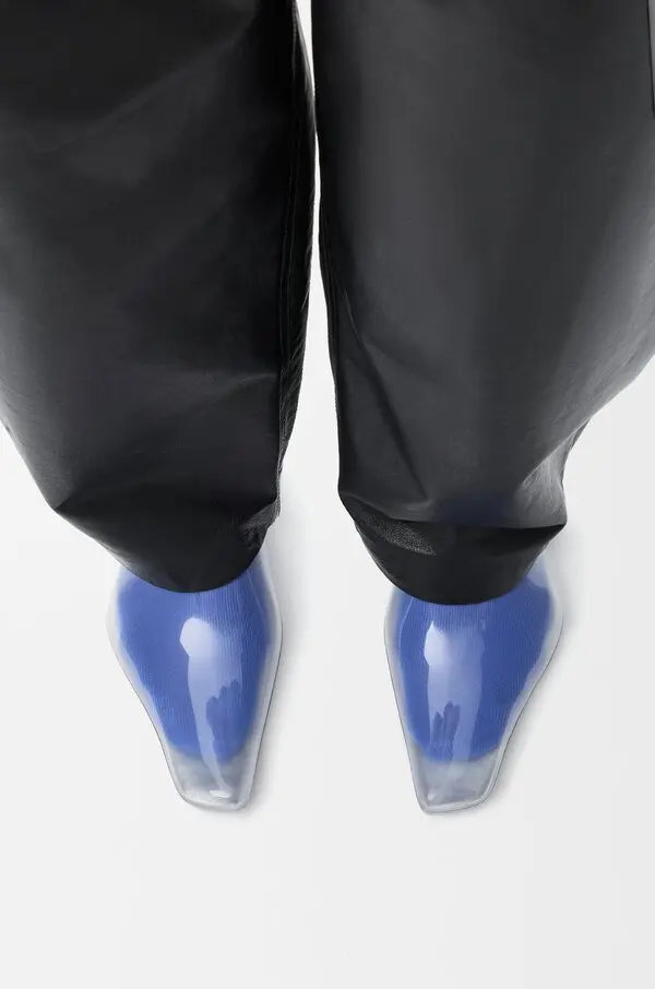 Loewe Emily Quilted Pvc Pumps With Socks