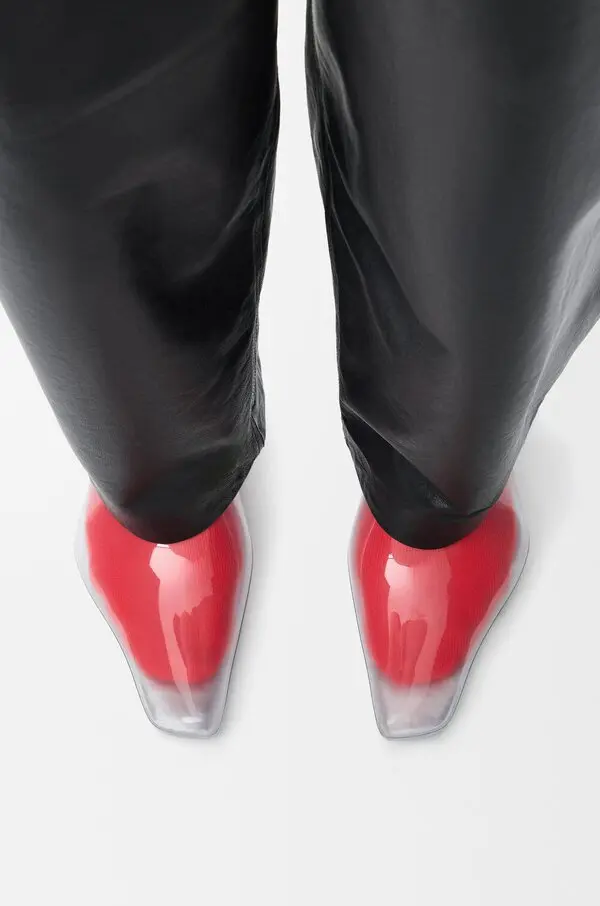 Loewe Emily Quilted Pvc Pumps With Socks