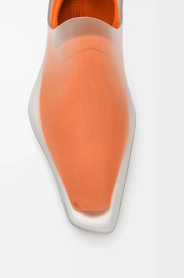 Loewe Emily Quilted Pvc Pumps With Socks