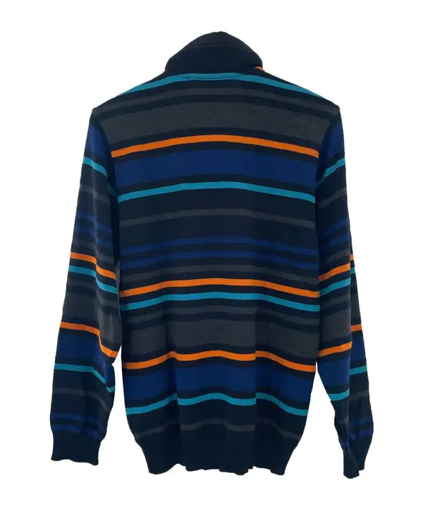 PAUL  SHARK Paul & Shark Striped Quarter Zip Sweater