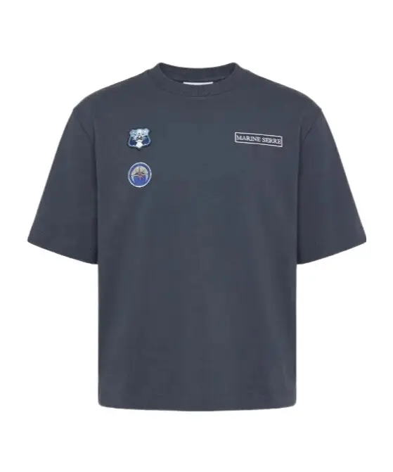 MARINE SERRE Scout Patches Crew-neck T-shirt