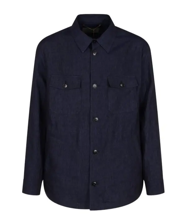 Canali Utility Overshirt Jacket - Black
