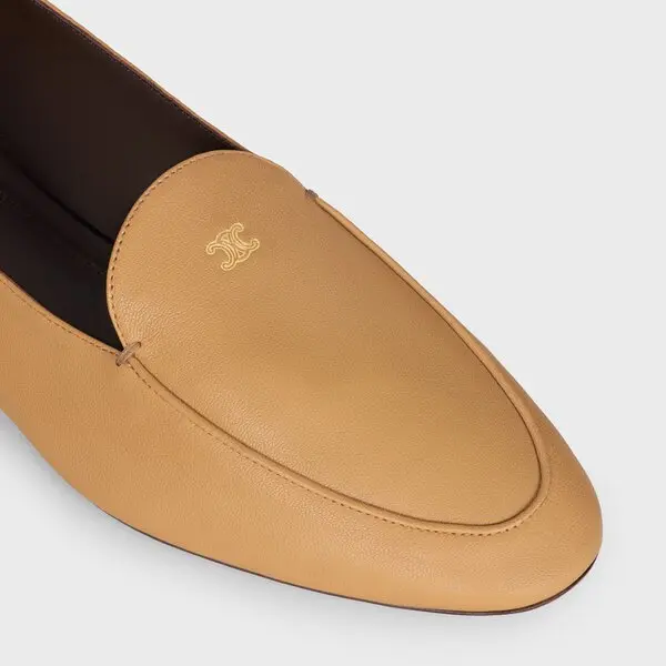 Celine Aura Loafer In Goatskin - Orme