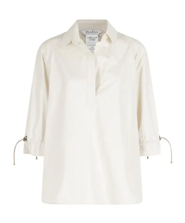 Max Mara Adorni Drawstring-cuff Blouse