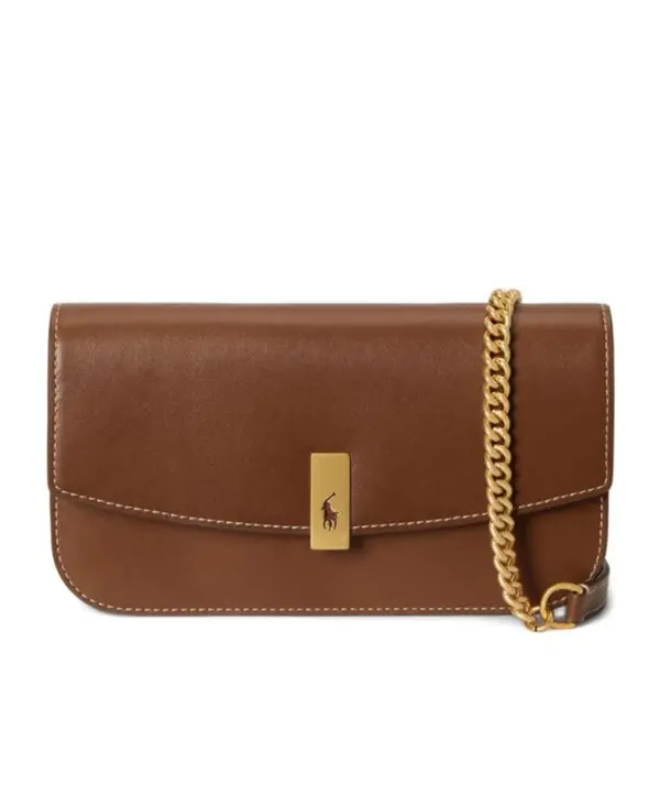 Polo Ralph Lauren Chain Strap Shoulder Bag - Brown