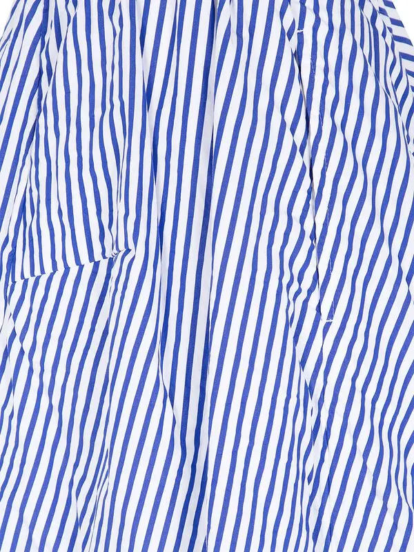 Comme Des Garçons Striped Midi Skirt