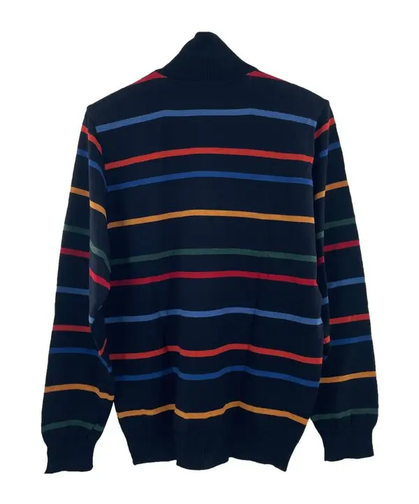 PAUL  SHARK Paul & Shark Striped Quarter Zip Long Sleeve Sweater