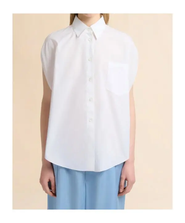 Marni Cape Sleeved Poplin Shirt - White