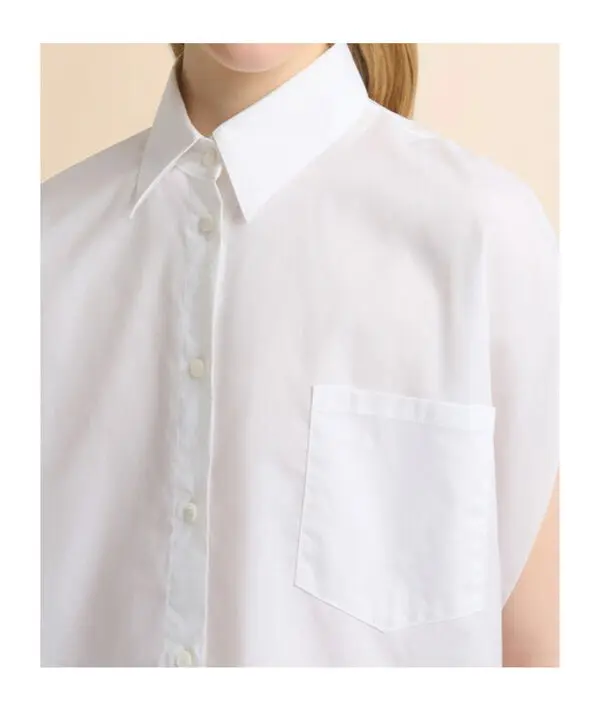 Marni Cape Sleeved Poplin Shirt - White