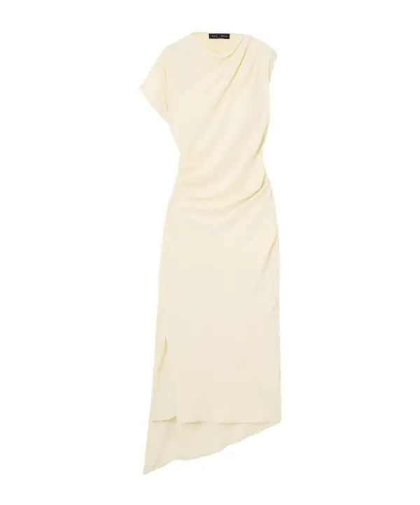 Proenza Schouler Hallie Pleated Dress - Light Yellow