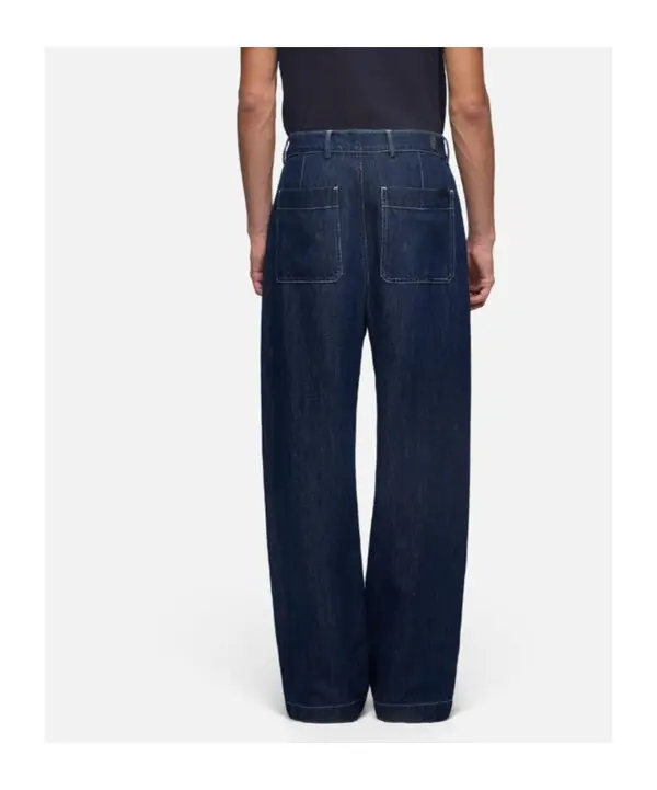 7 For All Mankind Contrast-stitch Wide-leg Jeans