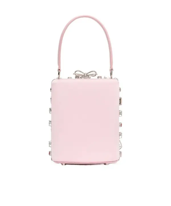SELF-PORTRAIT Embellished Top Handle Clutch Bag