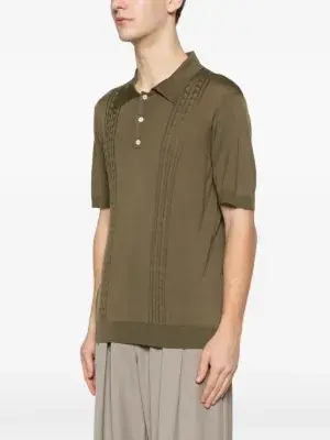 Kiton Buttoned Polo Shirt - Brown
