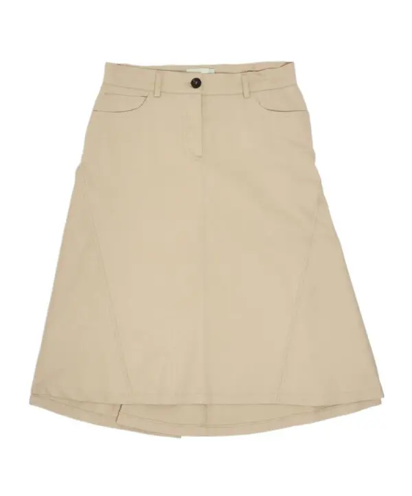 Fendi Belt Loop Midi Skirt - Nude