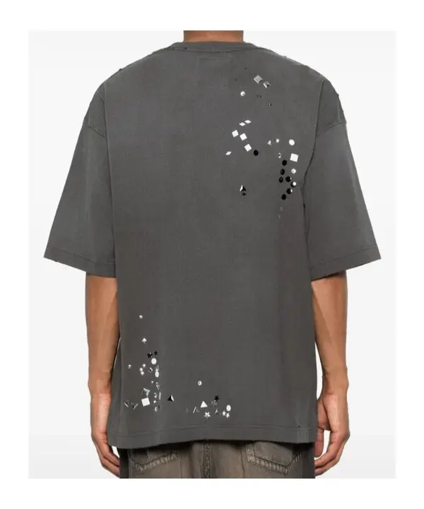 Mihara Yasuhiro Embellished Sticker T-shirt