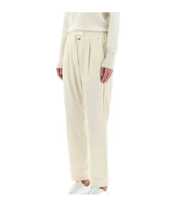 Herno Straight Leg Casual Pants With Elastic Waistband