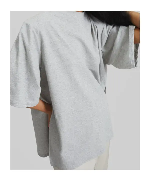 THE FRANKIE SHOP Hugo Crewneck T-shirt - Gray Blend