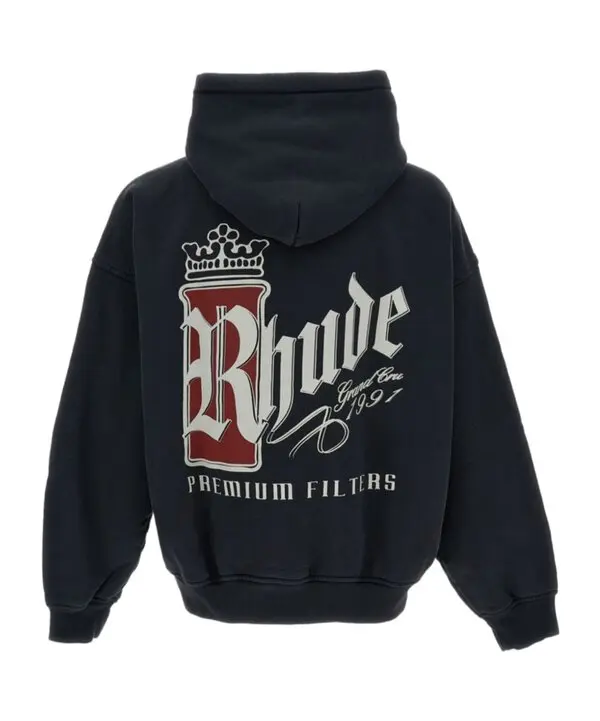 Rhude Logo Detailed Hoodie