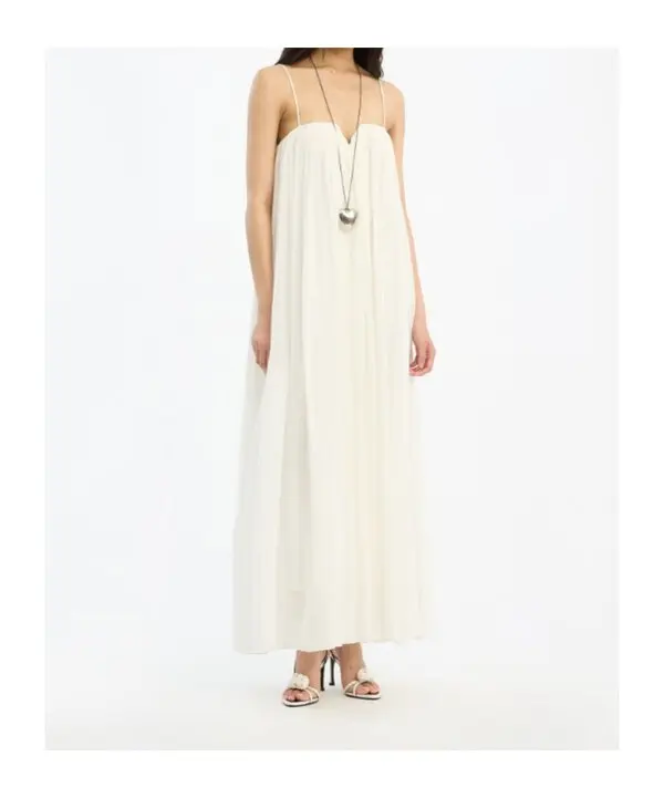 ROTATE BY BIRGER CHRISTENSEN Pleated Sweetheart Neckline Maxi Dress