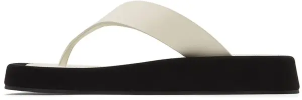 THE ROW White Clip-on Sandals
