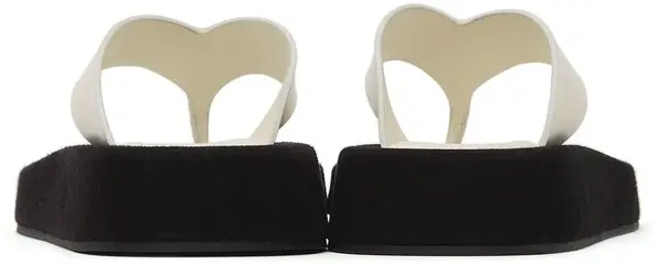THE ROW White Clip-on Sandals