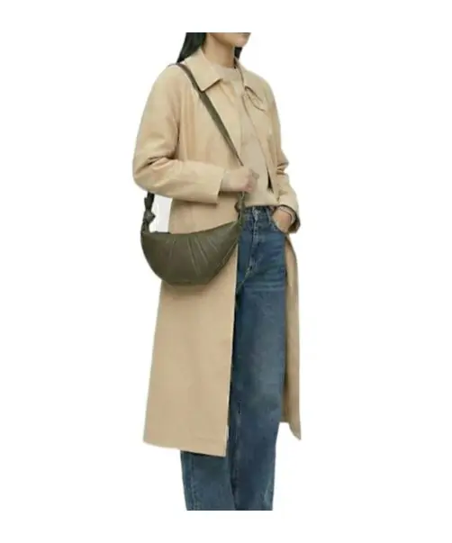 LEMAIRE Small Croissant Bag - Brown