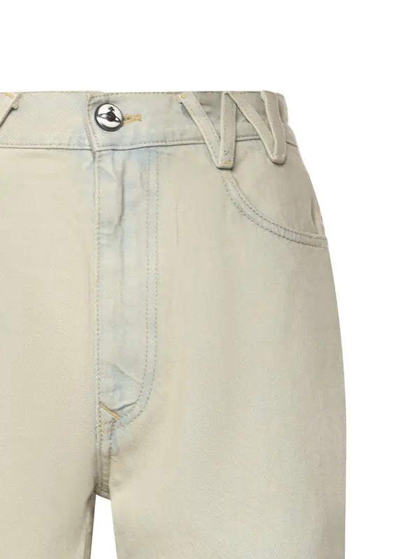 VIVIENNE WESTWOOD Faded Wash Straight Leg Jeans - Denim