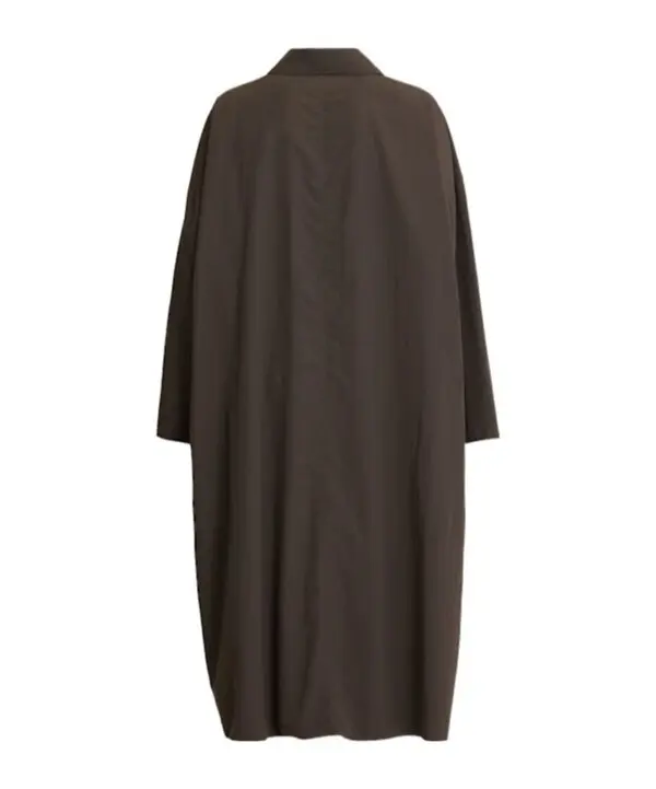 THE ROW Nylon Long Coat - Black