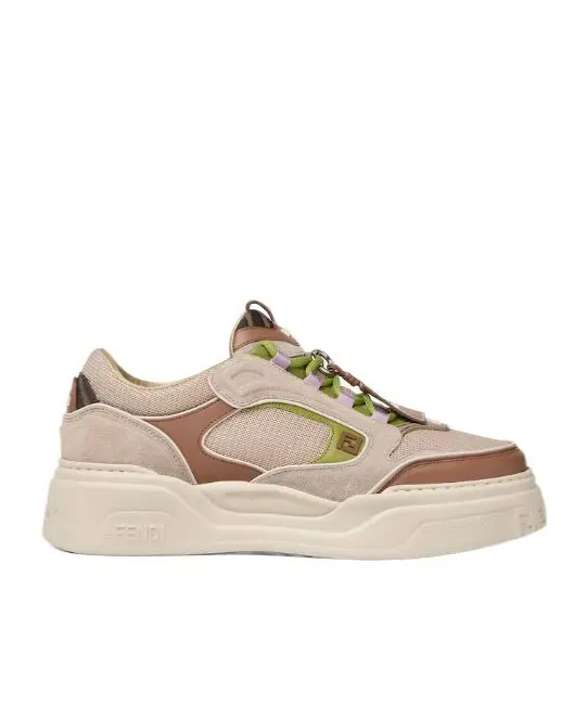 Fendi Force Chunky Low-top Sneakers - Light Brown