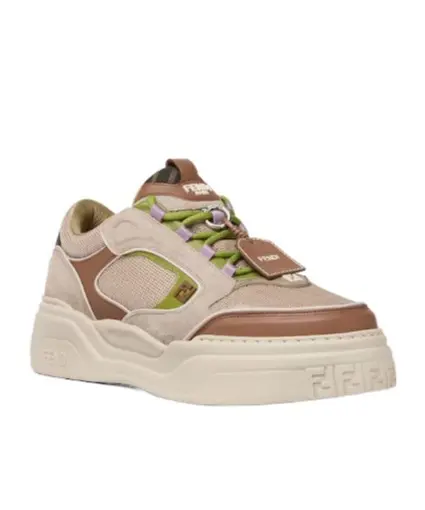 Fendi Force Chunky Low-top Sneakers - Light Brown