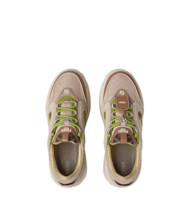 Fendi Force Chunky Low-top Sneakers - Light Brown