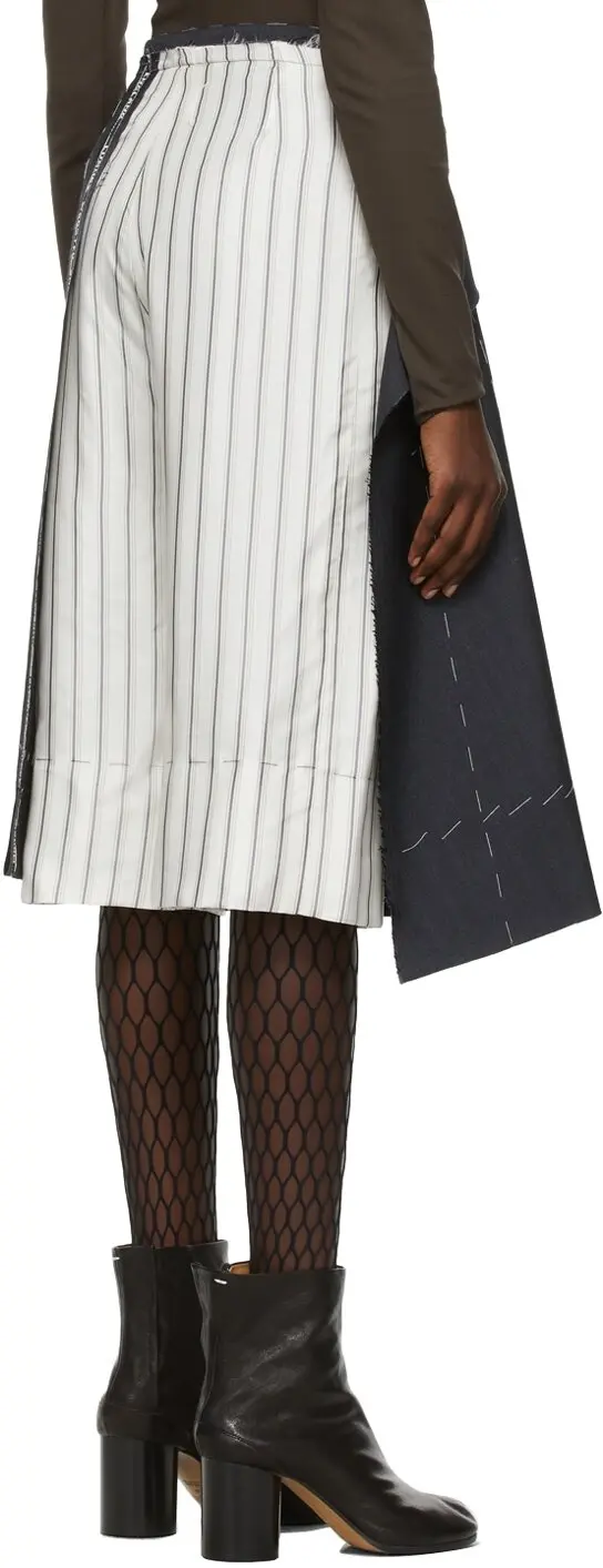 MAISON MARGIELA Spliced Pinstriped Skirt