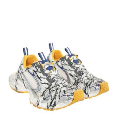 Balenciaga 3xl Extreme Laces Logo Sneakers - Gray