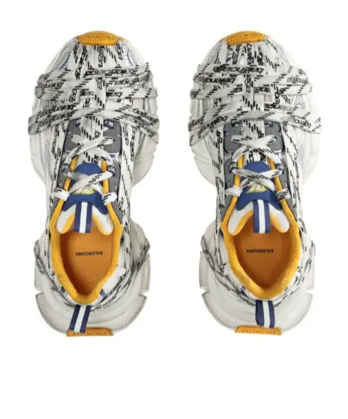 Balenciaga 3xl Extreme Laces Logo Sneakers - Gray