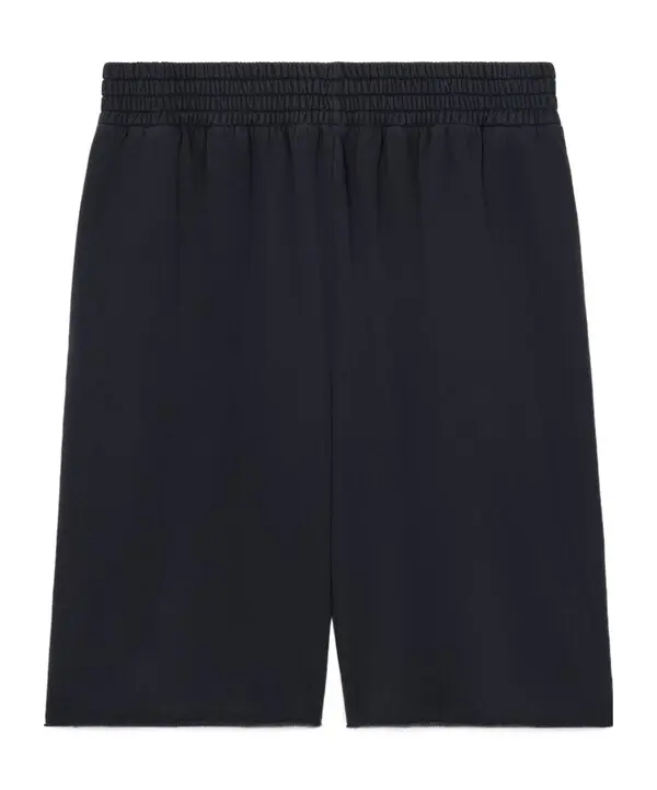 Celine Cotton Fleece Shorts - Black