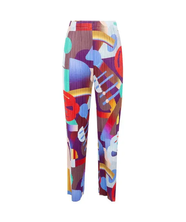 PLEATS PLEASE BY ISSEY MIYAKE Playground Pants - Red