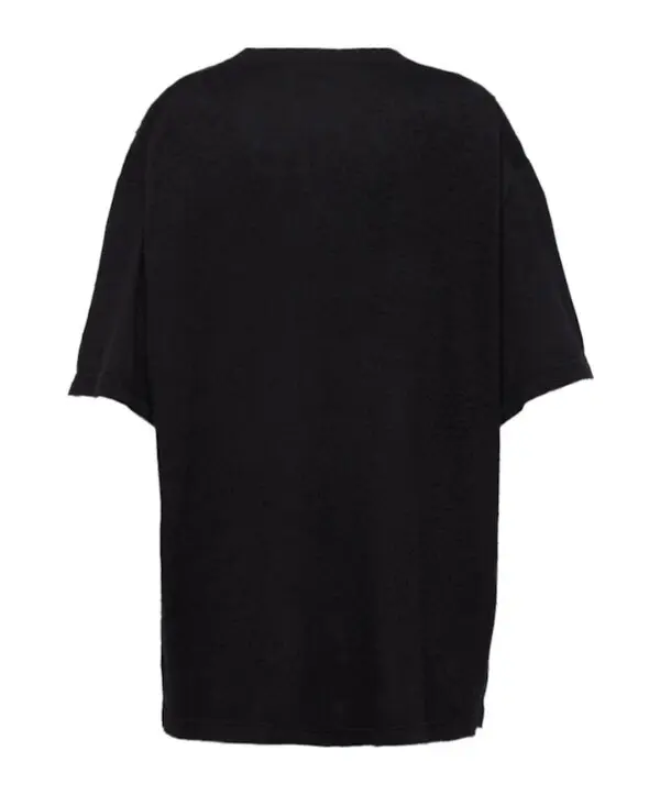 THE ROW Kaddy Short Sleeve Cotton T-shirt - Black