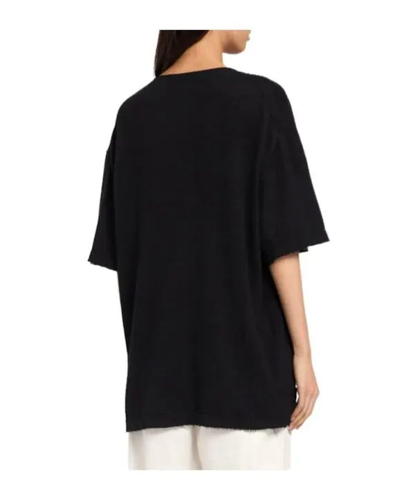 THE ROW Kaddy Short Sleeve Cotton T-shirt - Black