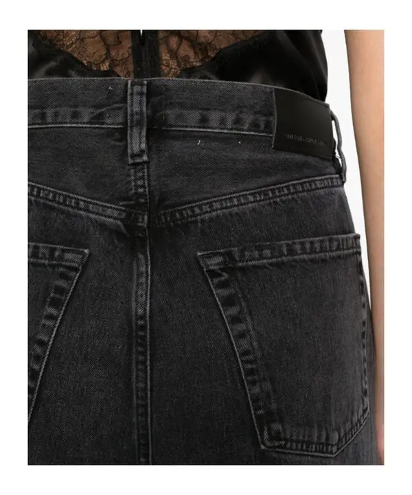 Citizens Of Humanity Ayla High-rise Wide-leg Jeans - Black