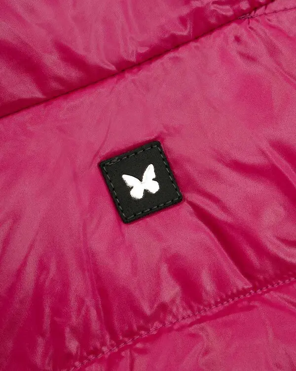 Max Mara Hooded Quilted Down Jacket With Fur Trim