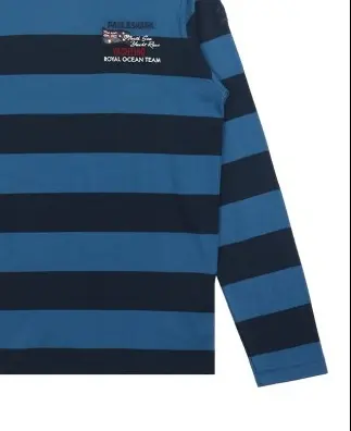 PAUL  SHARK Striped Logo Long-sleeved T-shirt