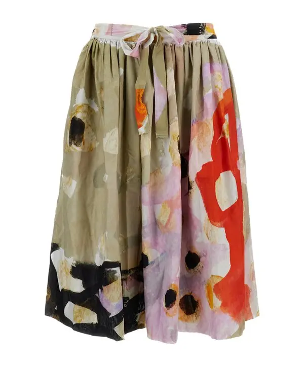 DANIELA GREGIS Floral-print Midi Skirt - Multicolor