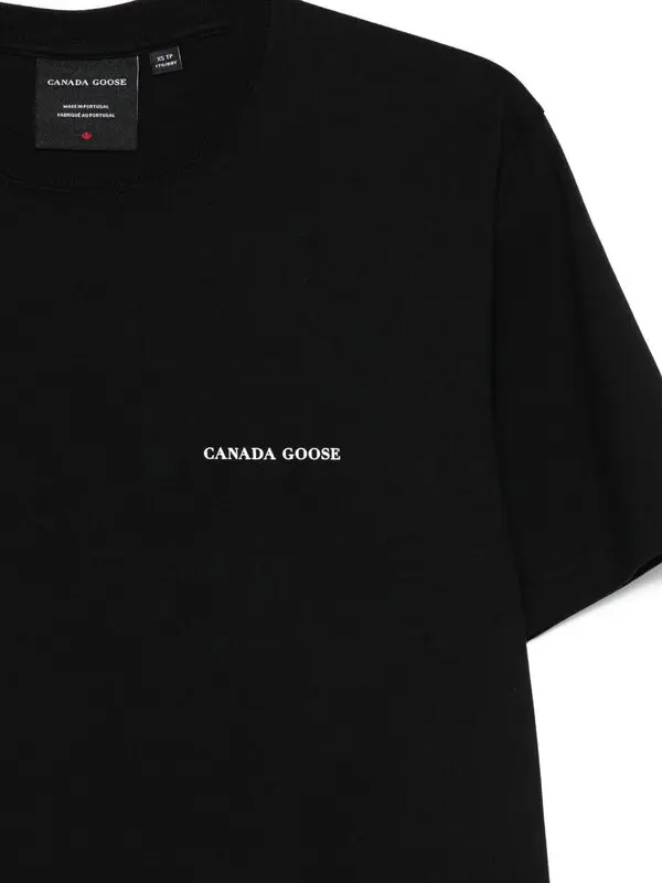 Canada Goose Logo Print Cotton T-shirt