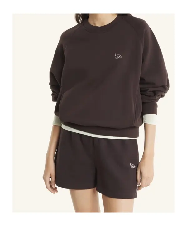 Maison Kitsuné Baby Fox Embroidered Sweatshirt - Ganache